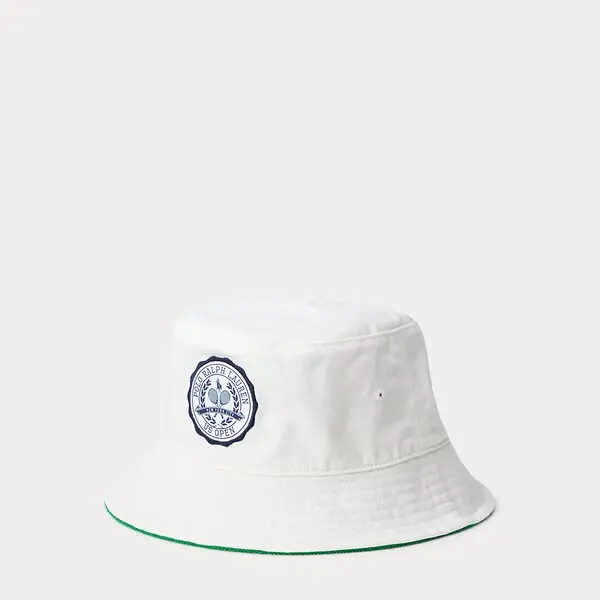 Ralph Lauren Us Open Reversible Bucket Hat - White/billiard