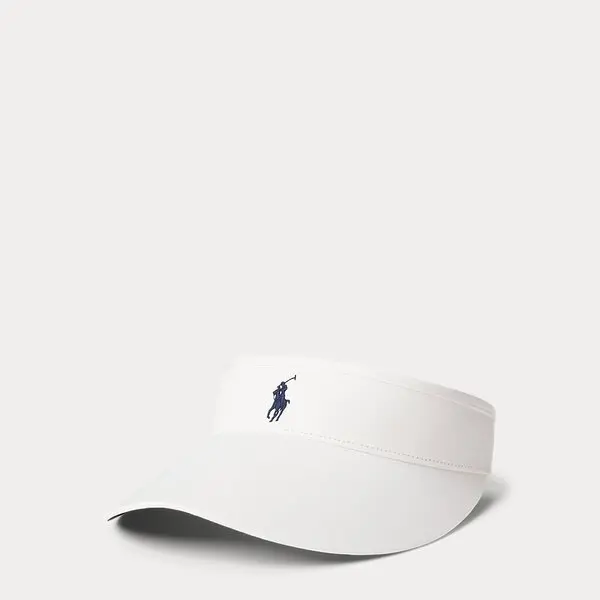 Ralph Lauren Embroidered Pony Visor - White