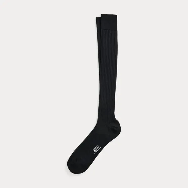Ralph Lauren Ribbed Wool-blend Over-the-calf Socks