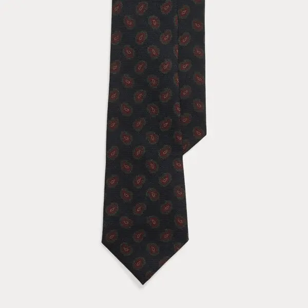 Ralph Lauren Neat Wool Challis Neck Tie - Navy