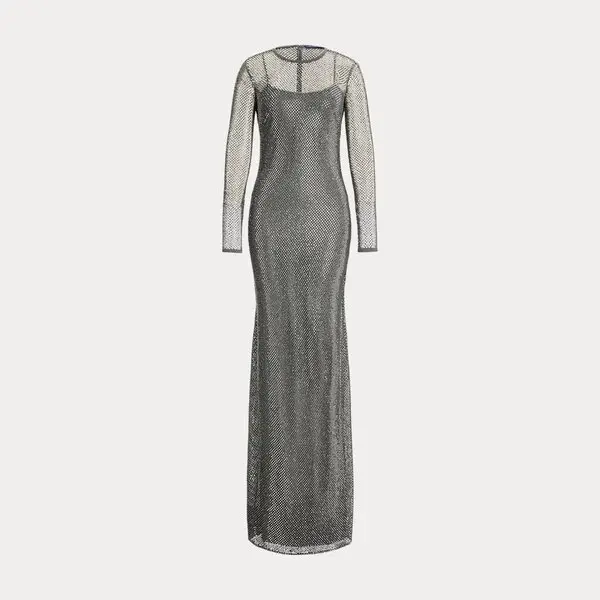 long banquet dresses Jersey Dress Ralph Lauren Long Black Evening Dress Lauren Ralph Lauren  Crepe Long-Sleeve Gown Women's Dress Black