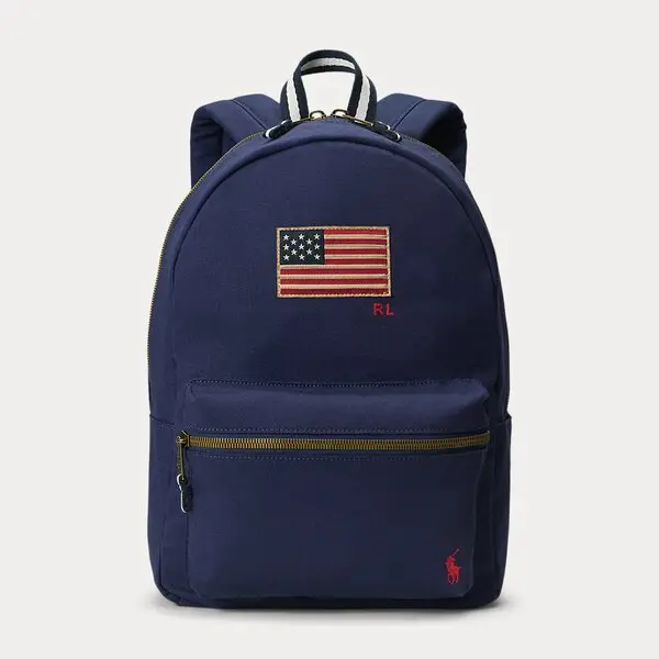 Ralph Lauren Flag Canvas Backpack