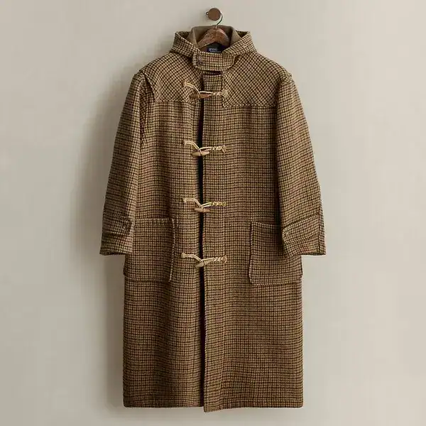 ジャケット・アウター Ralph Lauren Vintage 1990 Wool Duffel Ralph Lauren 1990 Houndstooth Duffel Coat Size - Multi | Editorialist