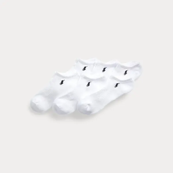 Ralph Lauren Cotton-blend Low-cut Socks 6-pack - White