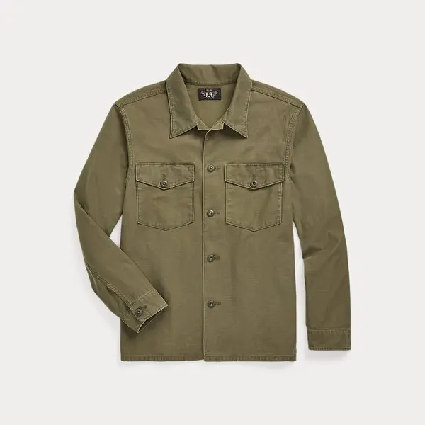Ralph Lauren Reverse-sateen Overshirt - Olive