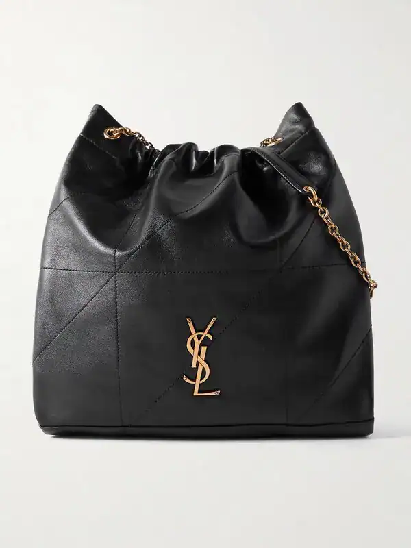 Saint Laurent Jamie Shopping Leather Shoulder Bag - Black