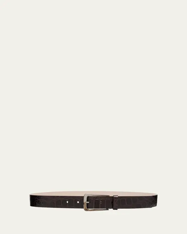 Brunello Cucinelli Vintage-effect Leather Belt