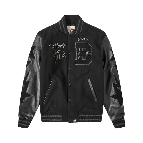 BAPE Varsity Jacket - Black