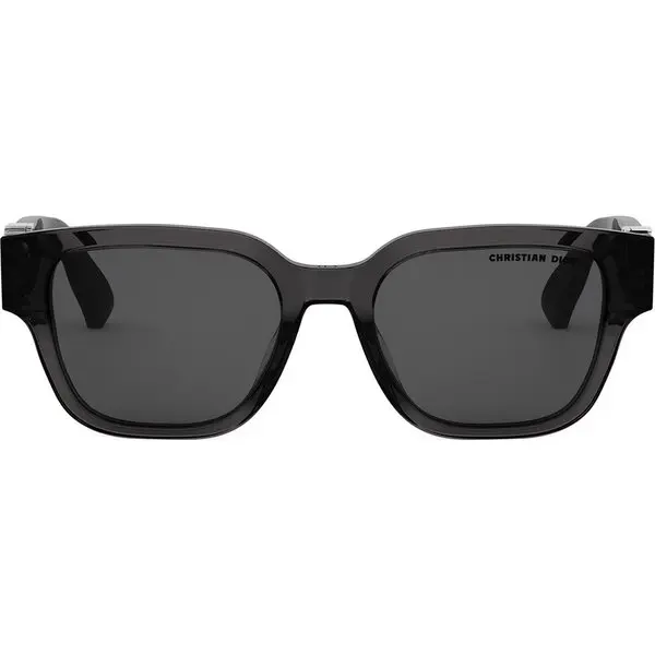 Dior Oblique S1f 53mm Square Sunglasses - Grey/ Other / Smoke
