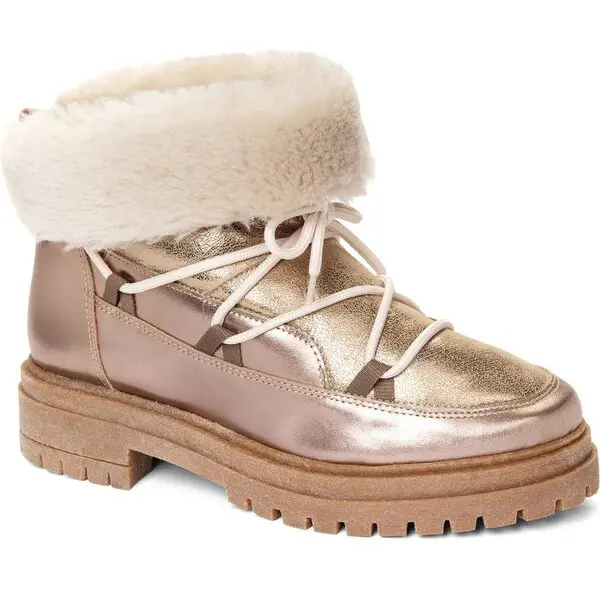 Penelope Chilvers Stornoway Genuine Shearling Lining Metallic Boots