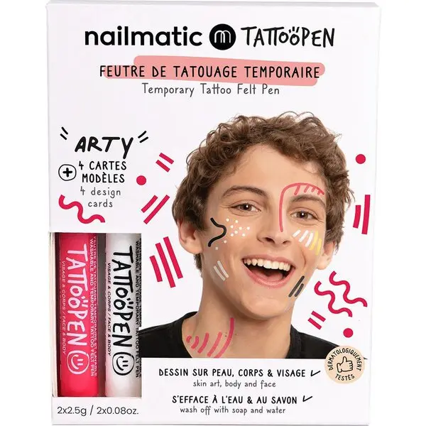 NAILMATIC Tattoopen Arty Temporary Tattoo Felt Pen Kit
