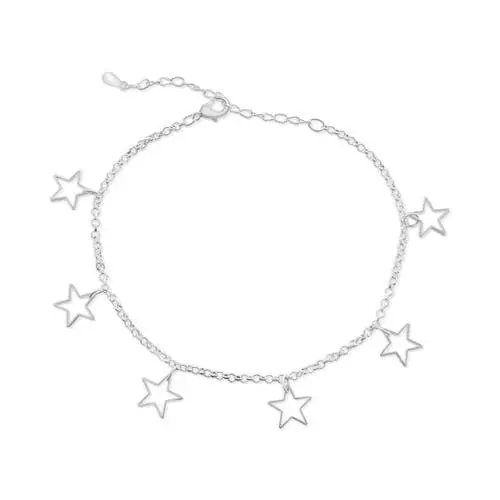 DONATELLO GIAN Adjustable Star Charm Bracelet - Silver