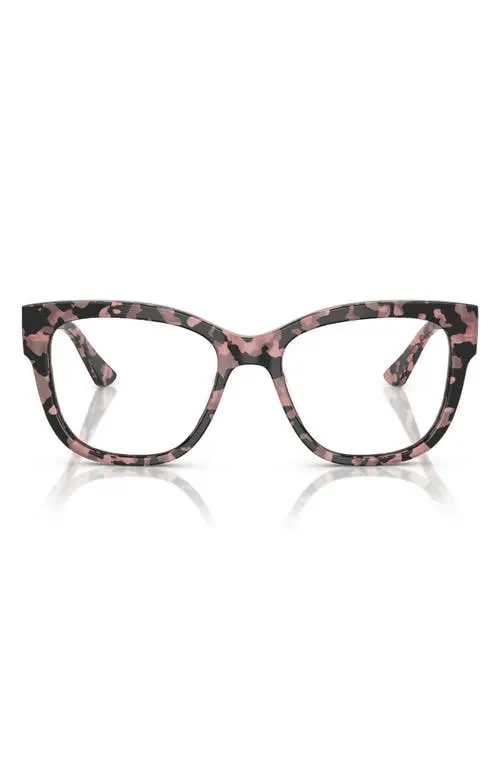 VOGUE 51mm Square Eyeglasses - Pink Tortoise
