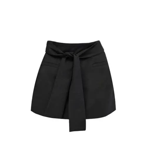 BLVCK PARIS Signature Tie-front Skirt