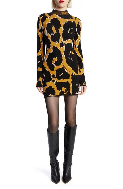Bardot Gweneth Long Sleeve Knit Minidress