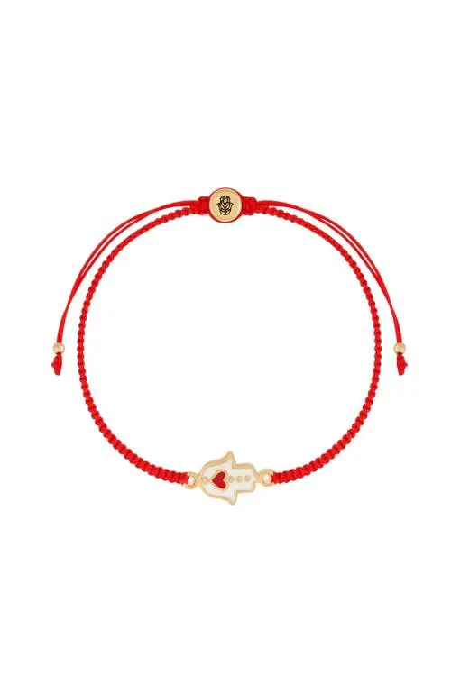 KARMA AND LUCK Expression Of Love Hamsa Heart Bracelet