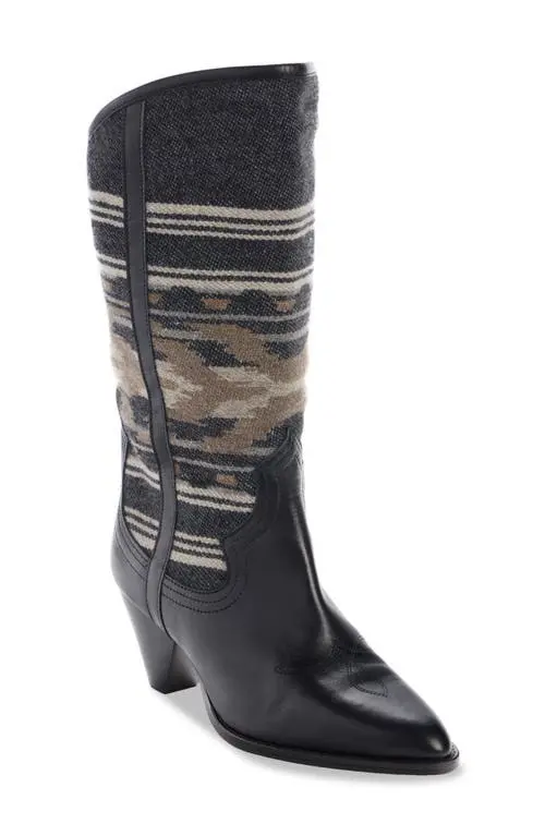 Isabel Marant Lijita Western Boots - Faded Black
