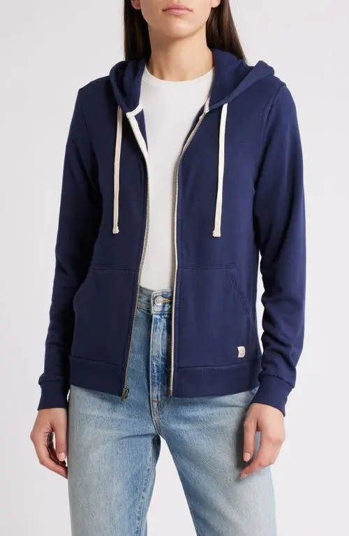 Marine Layer Afternoon Full Zip Hoodie - True Navy
