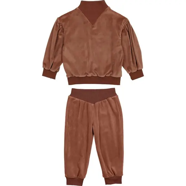 MANIÈRE Velour Top And Joggers Set