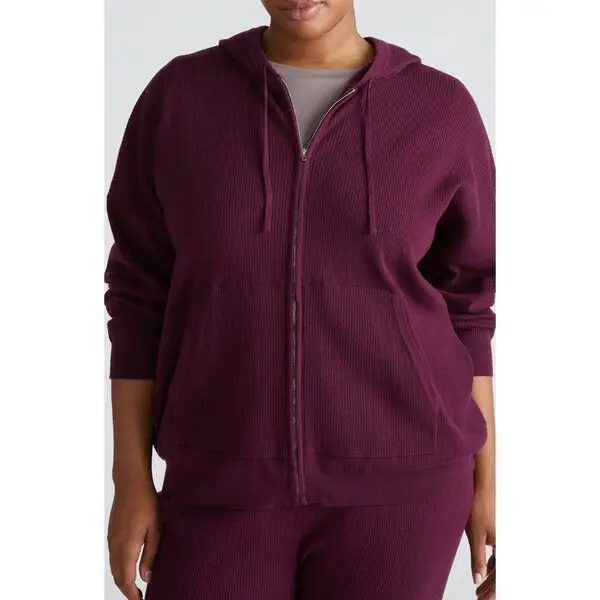 Universal Standard Rib Knit Zip-up Hoodie
