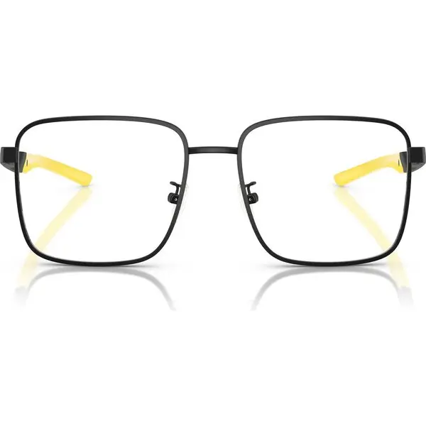SCUDERIA FERRARI 54mm Square Optical Glasses - Black
