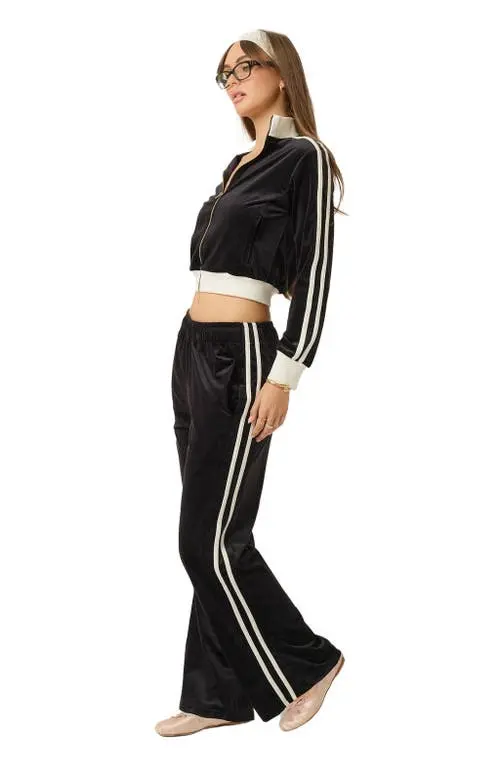 GOLDIE BYRD Velour Track Pants