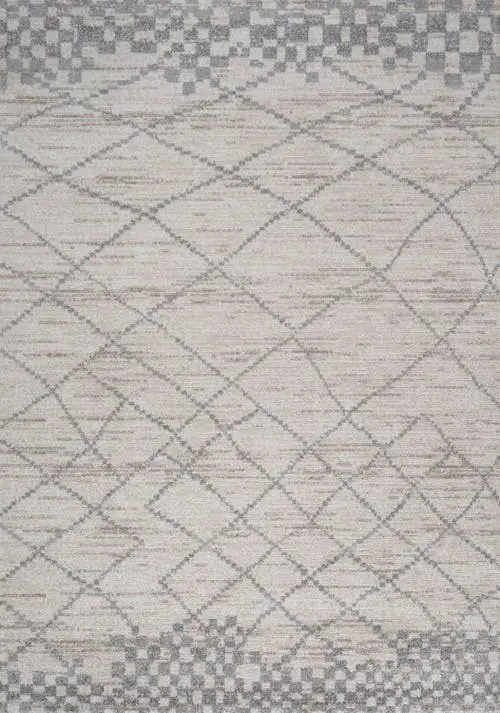 JONATHAN Y Asilah Moroccan Modern Diamond Area Rug - Light Gray