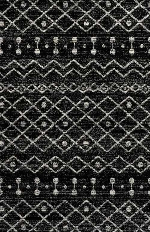 JONATHAN Y Aksil Moroccan Beni Souk Area Rug - Black/cream