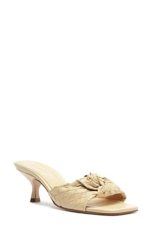 Schutz Kareena Knot Slide Sandal - Natural Nibs