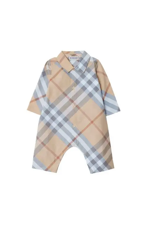 Burberry Check Cotton Jumpsuit