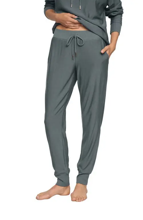 Eberjey Relaxed Joggers - Stone Blue