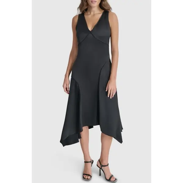 dkny black silk dress Slip Dress Dkny Dress Black Dkny Tube Black Silk Dress Joli Closet