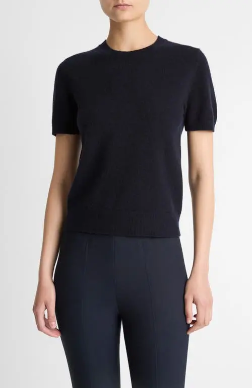 Vince Wool & Cashmere Blend Crewneck Sweater - Black