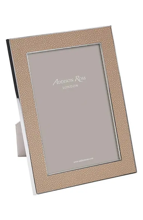 ADDISON ROSS LONDON Faux Shagreen Picture Frame - Brown