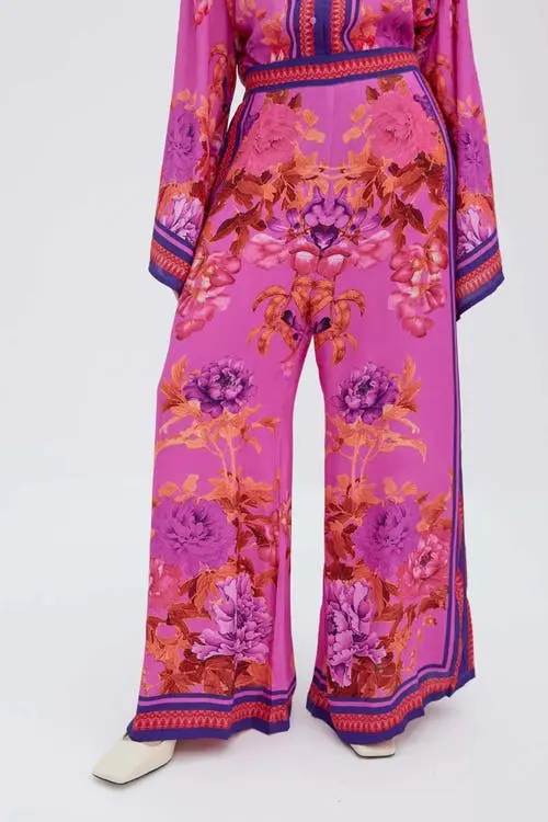 RAISHMA Alisa Viscose Trousers - Pink