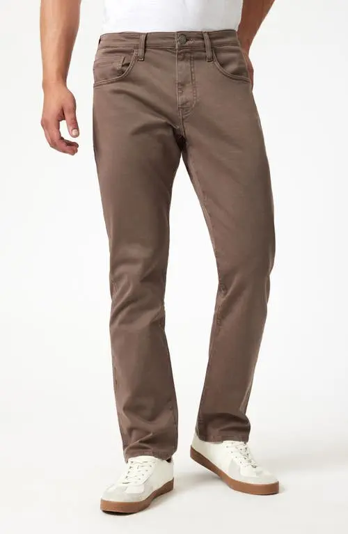 MAVI Matt Relaxed Straight Leg Twill Pants - Brown Casual Twill