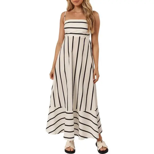PETAL & PUP Shantelle Stripe Cotton Sundress