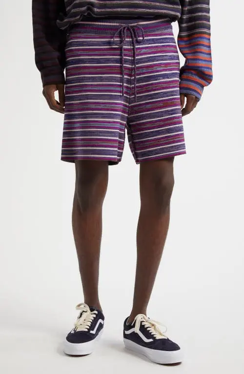 WASTE YARN PROJECT Manu Stripe One Of A Kind Shorter Shorts