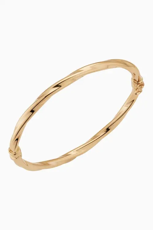 ORADINA 14k Gold Goddess Bangle