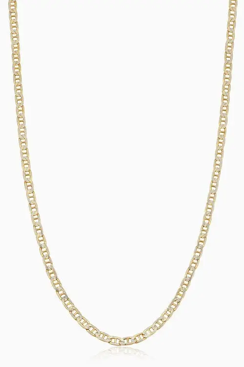 ORADINA 14k Gold Mystic Mariner Pavé Necklace
