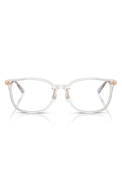 Ray-ban 52mm Pillow Eyeglasses - Clear