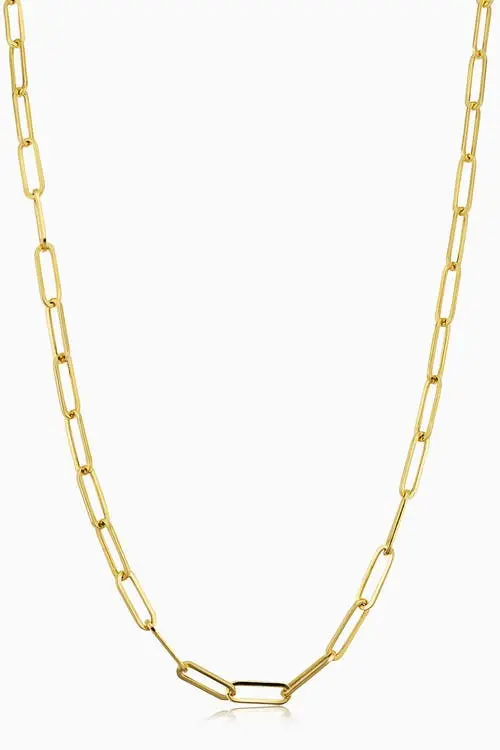 ORADINA 14k Venice Link Choker - Yellow Gold