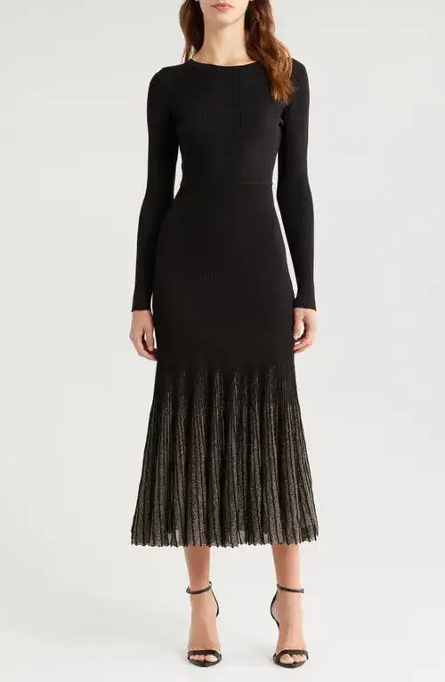 moon river black dress Black Scallop Hem Dress