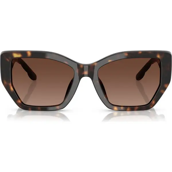Tory Burch 53mm Irregular Polarized Sunglasses