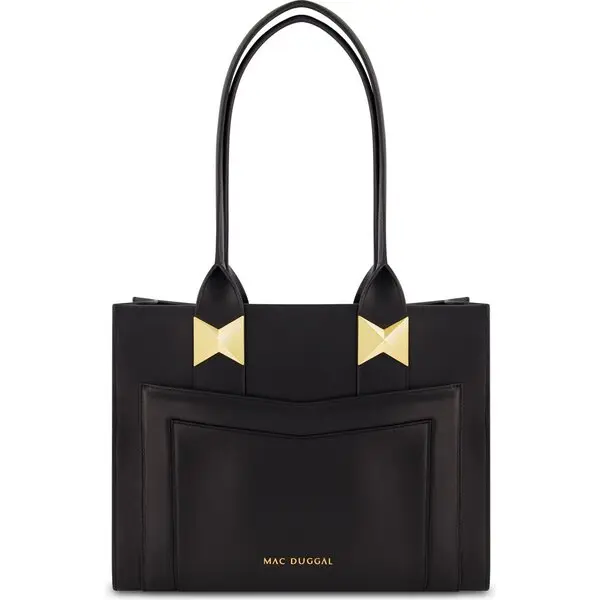 Mac Duggal Large Leather Tote Bag