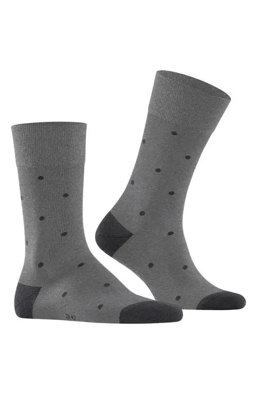 Falke Polka Dot Crew Socks - Grey Blue