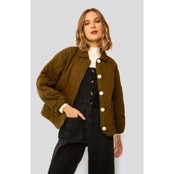 WHIMSY + ROW Liam Quilted Jacket - Hunter