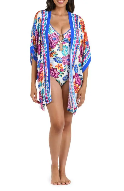 La Blanca Paradiso Open Front Cover-up Tunic