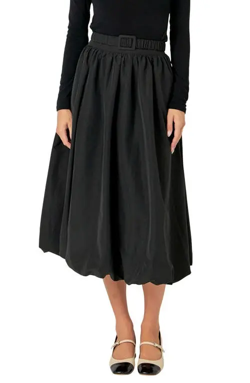 Endless Rose Belted Midi Skirt