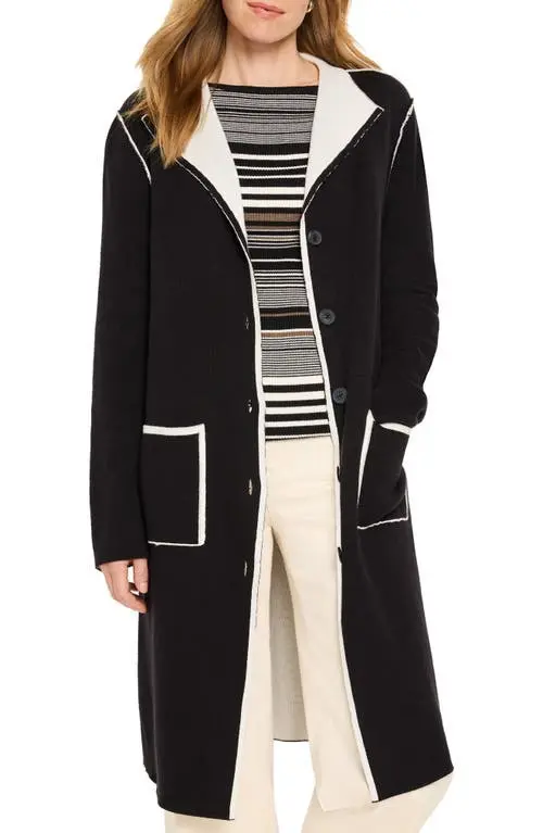 NIC+ZOE Evening Chill Reversible Jacket - Black Onyx